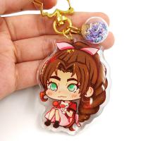China Transparent Anime Acrylic Charms Holographic Design With Digital Printing for sale