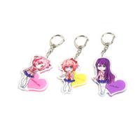 China Transparent Anime Acrylic Charms Holographic Design With Digital Printing for sale