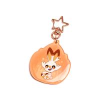 China Non Clear Anime Acrylic Charms Plastic Shaker Logo Customized for sale