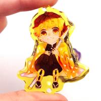 China Non Clear Anime Acrylic Charms Plastic Shaker Logo Customized for sale