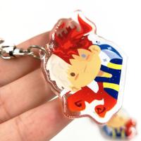 China Customized Logo Epoxy Anime Figure Make Your Own Acrylic Keychain Charms for sale