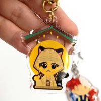 China Customized Logo Epoxy Anime Figure Make Your Own Acrylic Keychain Charms for sale
