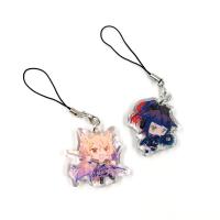 China OEM ODM Phone Charm Anime Design With Double Glitter Epoxy Resin for sale