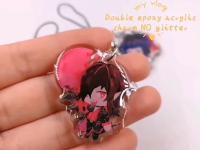 China OEM ODM Anime Cute Key Charms Custom Acrylic Ornaments Eco Friendly for sale