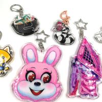 China OEM ODM Anime Cute Key Charms Custom Acrylic Ornaments Eco Friendly for sale