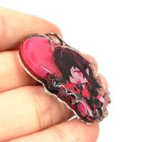 China Custom Translucent Acrylic Anime Double Sided Different Printing Charms,Shaped Acrylic KeychainWith Phone Strap for sale