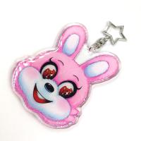China Custom  high quality cartoon acrylic printed clear epoxy acrylic keychain charms as halloween gifts for sale
