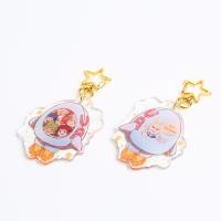 China Custom acrylic charm printing one-sided transparent epoxy resin for sale