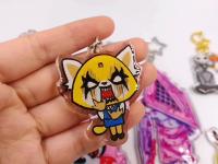 China Custom halloween design double epoxy coated charm acrylic glitter cartoon charm for kids festive gifts for sale