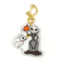China Custom promotional transparent epoxy shiny acrylic charm resin glitter keychain for advertising gifts for sale