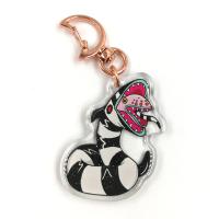 China Custom promotional transparent epoxy shiny acrylic charm resin glitter keychain for advertising gifts for sale
