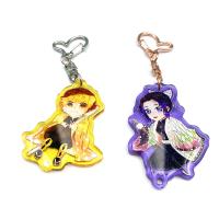 China Custom manufacture made cartoon acrylic transparent epoxy charm resin keychain with laser glitters for sale