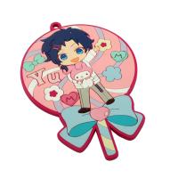 China Mexican Customized Logo Plastic Keychains In Bulk for sale