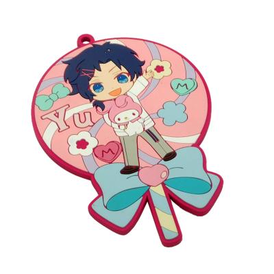 China Mexican Customized Logo Plastic Keychains In Bulk for sale