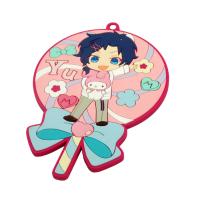 China Mexican Customized Logo Plastic Keychains In Bulk for sale