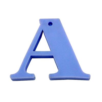 China Factory Price Custom advertizing key chain letter keychains;Soft PVC keychain with LOGO. for sale