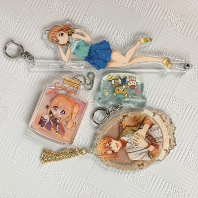 China OEM Decoration Customized Acrylic keychain/pendent with anime figure/Cartoon figure Printed for sale