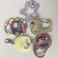 China Acrylic Material Custom Carabiner Keyring Anime Design With 3mm Thickness for sale