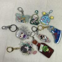 China Holographic Anime Gift Set Acrylic Anime Key Ring With No Deformation for sale
