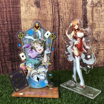 China Holographic Anime Acrylic Standee Cartoon Cut Out Standee For Home for sale