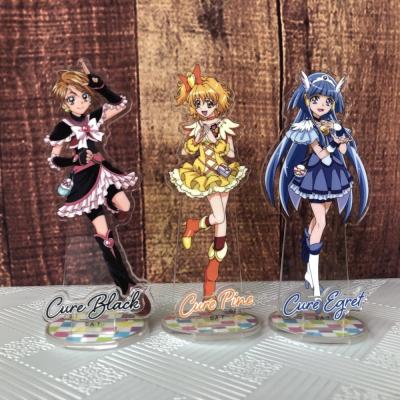 China Cartoon Figure Clear Acrylic Standees 6 Color Printed Cute Characters for sale