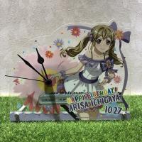 China Desktop Plastic Anime Alarm Clock Personalized Dye Sublimation for sale
