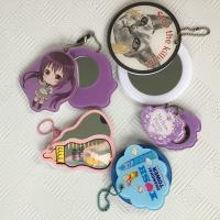 China Single Side Plastic Anime Compact Mirror , Small Makeup Mirror For Purse for sale