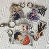 China Color Fadeless Anime Acrylic Keychain Cartoon Figure Printed for sale