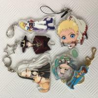 China Personalized Laser Cut Anime Figure Keychain With Logo Printed for sale