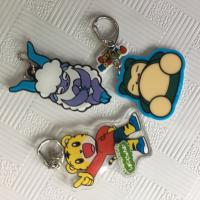 China Factory Cheap Custom Anime Cartoon Transparent Epoxy Resin Glitter Acrylic Charms Key chains for sale