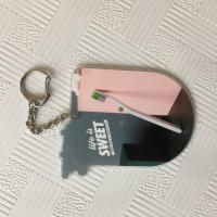 China Backpack 3d Pvc Keychain Double Sided Printed Custom Colored for sale