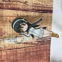 China Personalized Custom Double-Sided Printing Clear Acrylic Anime Charm Keychain for sale