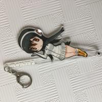 China Personalized Custom Double-Sided Printing Clear Acrylic Anime Charm Keychain for sale