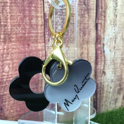 China Factory Cheap Custom Anime Cartoon Transparent Epoxy Resin Glitter Acrylic Charms Key chains for sale