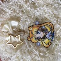 China Plastic Acrylic Custom Holographic Keychain 4 Color Printed for sale