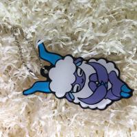 China Plastic Acrylic Custom Holographic Keychain 4 Color Printed for sale
