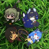 China Cute 3D 2D PVC Anime Figures Charms for sale