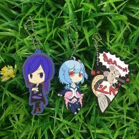 China Cute 3D 2D PVC Anime Figures Charms for sale