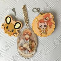 China Fadeless Anime Acrylic Charms 4 Color Printed With Irregular Shaped for sale