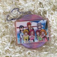 China Custom Design Factory High Quality Double Resin Epoxy Acrylic Plastic Keychain Charm in China for sale