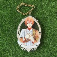 China single side or Double Side Print Custom Clear Epoxy Resin with Glitter Anime character Acrylic Charms Keychain for sale