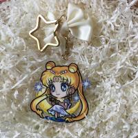 China Eco Friendly Anime Acrylic Keychain Promotional Plastic Keyrings UV Offset Printing for sale