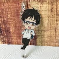 China Charms Printed Anime Acrylic Keychain With Glitter Epoxy for sale