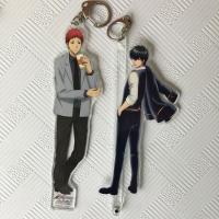 China Charms Printed Anime Acrylic Keychain With Glitter Epoxy for sale