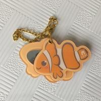 China Glitter Epoxy Anime Acrylic Charms Cartoon Figure Shaped Lightweight for sale