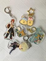 China Acrylic Cartoon Character Charms , Cute Keychain Charms Exquisite Workmanship for sale