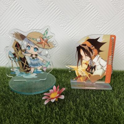 China hot sale CMYK Print Acrylic Display Stand , Customized CNC cutting acrylic Standee with logo/cartoon character printed for sale