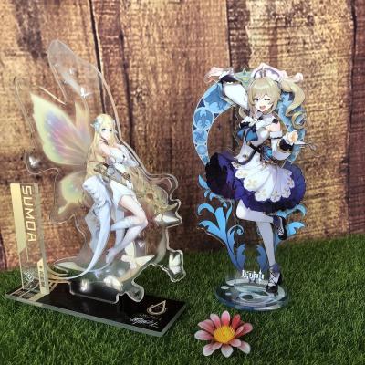 China hot sale offset Print Acrylic Display Stand , Customized CNC cutting acrylic Standee with logo/cartoon character printed for sale