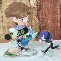 China hot sale offset Print Acrylic Display Stand , Customized CNC cutting acrylic Standee with logo/cartoon character printed for sale