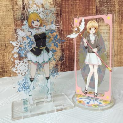China CMYK Print Anime Acrylic Display Stand ,Customized CNC cutting acrylic Standee with logo/cartoon character printed for sale